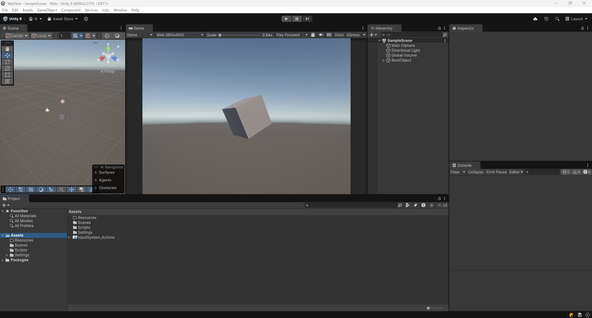 Unity6でWeb向けにビルドして公開 | ゲームでべらぼ
